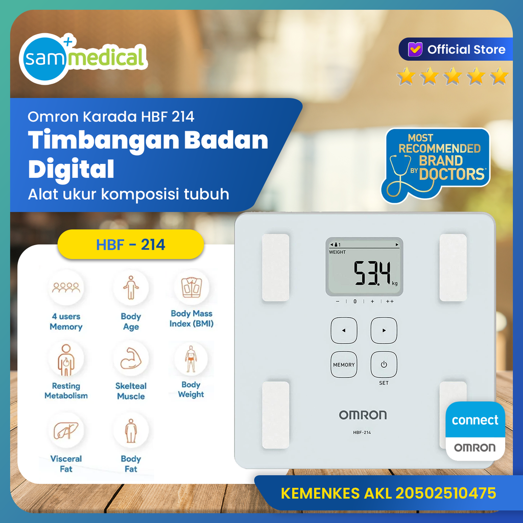 Omron Karada Scan Body Composition Monitor - HBF 214 | sam medical
